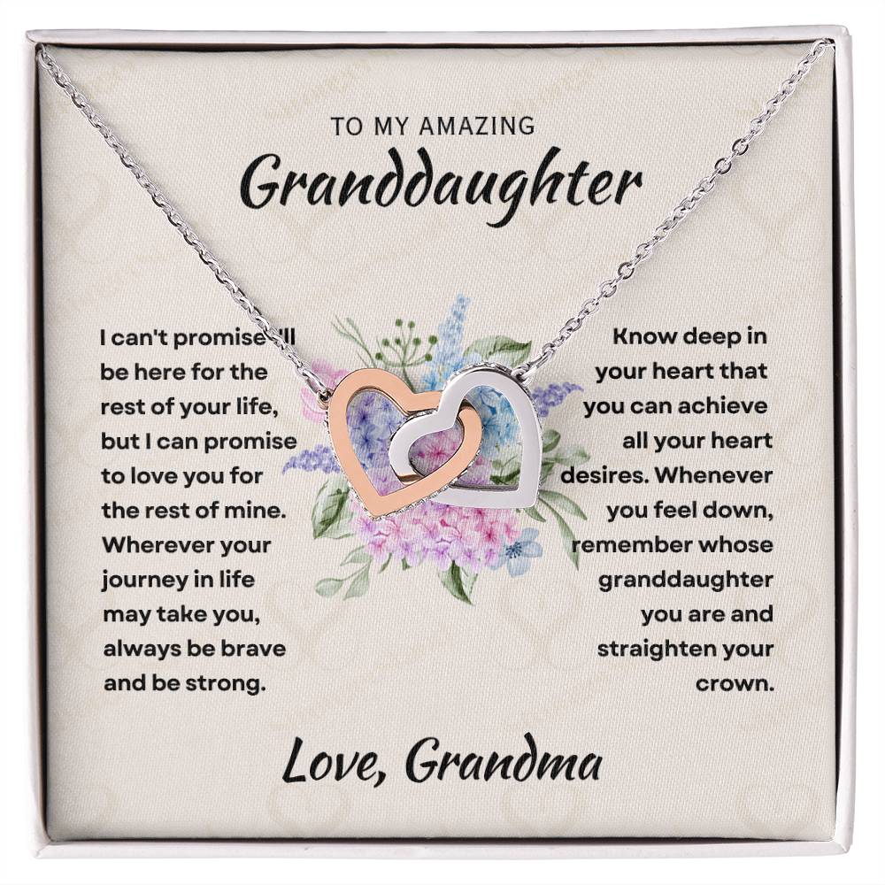 [ALMOST SOLD OUT] To My Amazing Granddaughter - Intertwined Hearts Kee ...